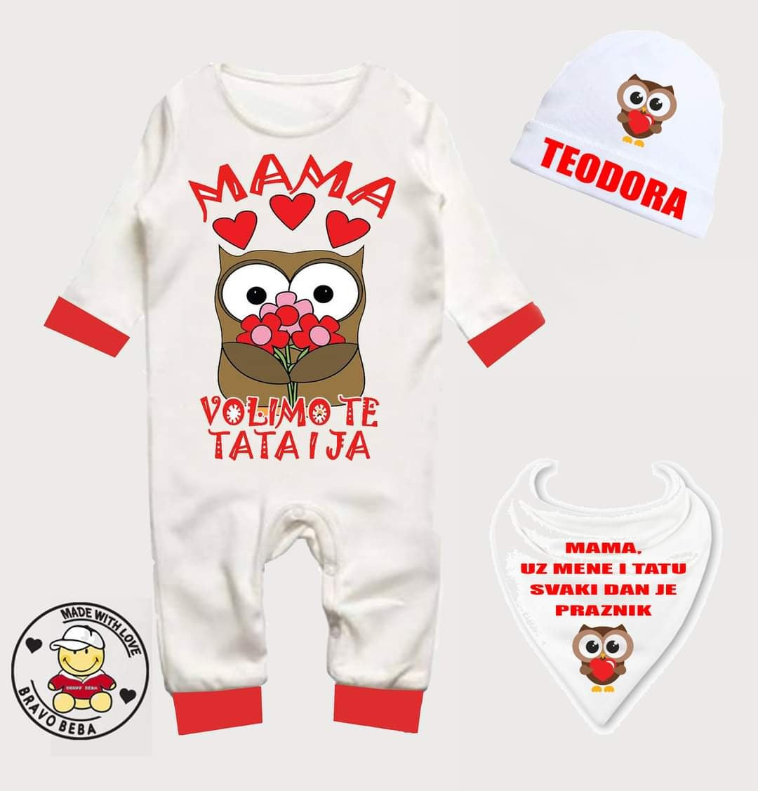 Kompletic za bebe - Mama volimo te tata i ja – Bravo Beba